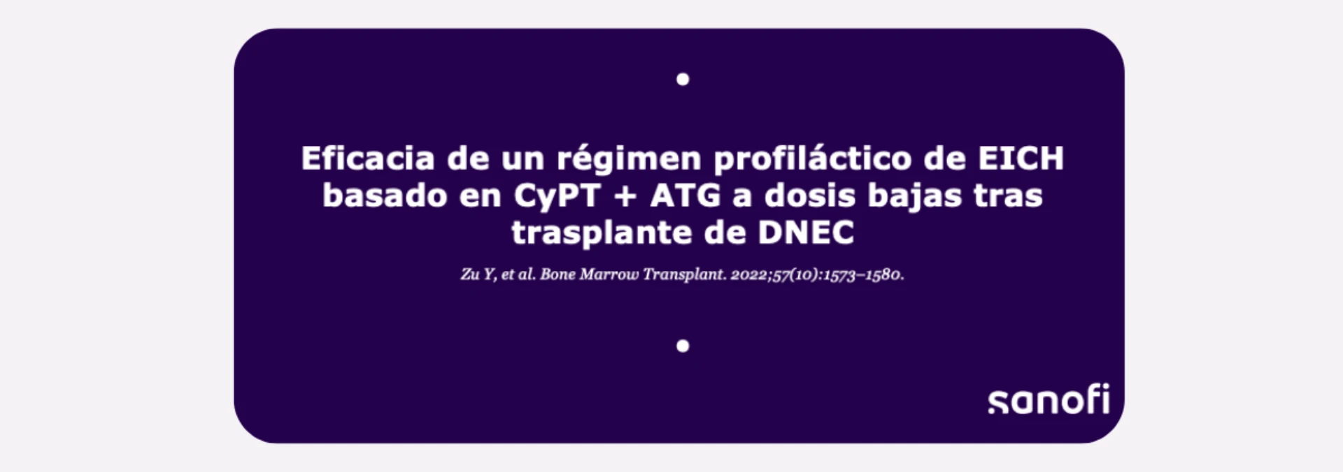 CyPT + ATG a bajas dosis como profilaxis en EICH