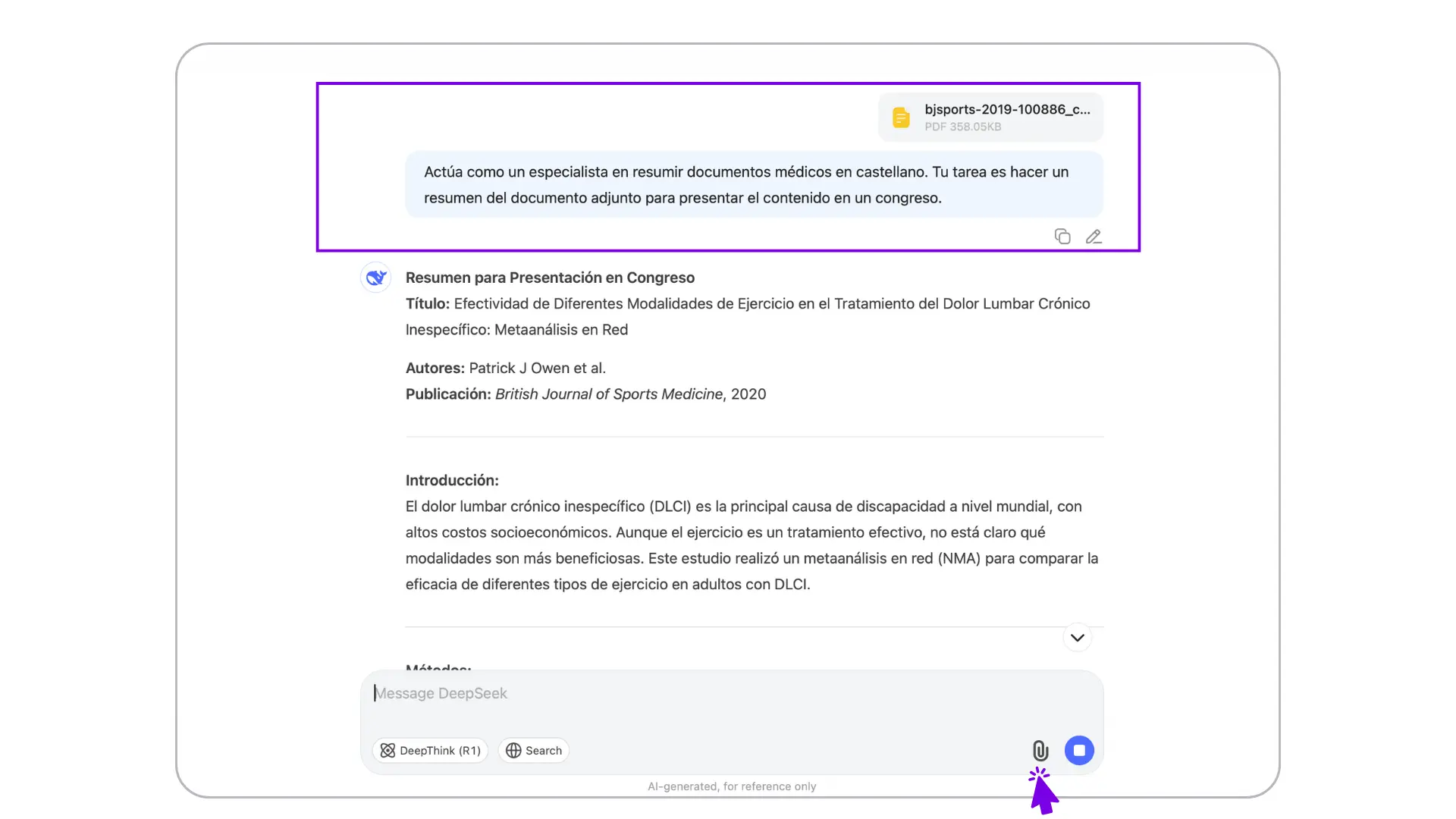Top 5 IA de DeepSeek en medicina
