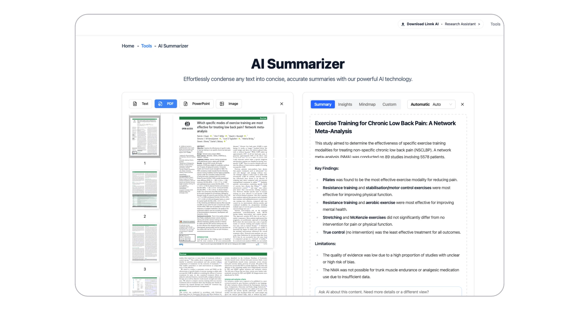 Top 5 herramientas IA para resumir textos médicos