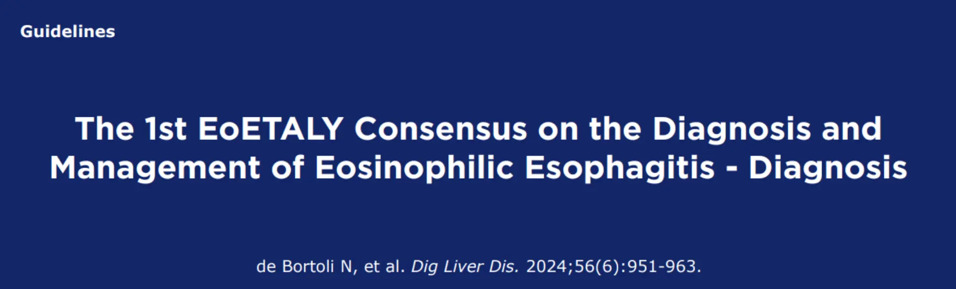 EoETaly Guidelines for EoE: Part 1 | Sanofi UAE
