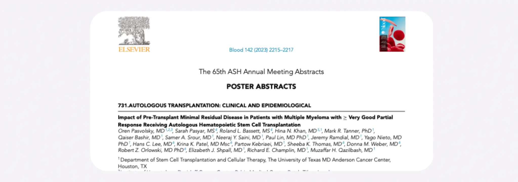 Novedades ASH 2023: Isatuximab y su impacto en la hipogammaglobulinemia